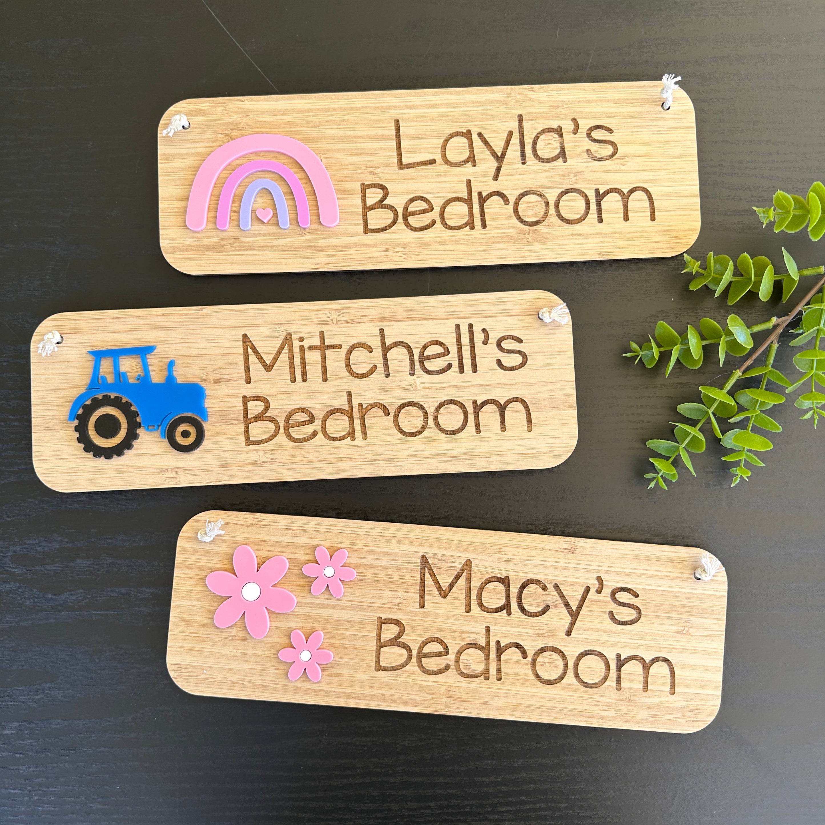 Kids Personalised Bedroom Door Signs – Be Inspired Designs