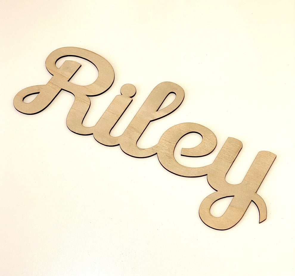 Personalised Wooden Name Sign | Custom Name Sign | Laser Cut Wooden Si ...